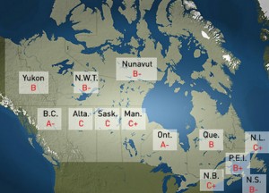 2012 Green Provincial Report Card in Canada - Canadian Call Centre, IVR ...