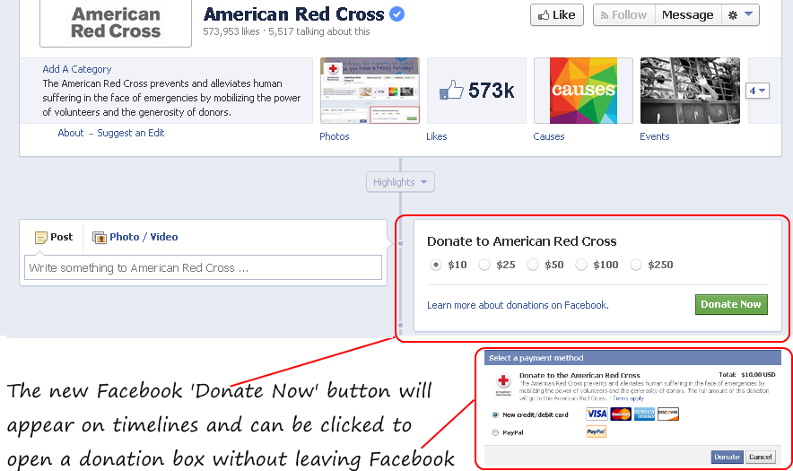 Facebook add ‘Donate Now’ button to 19 large organizations to aid in ...
